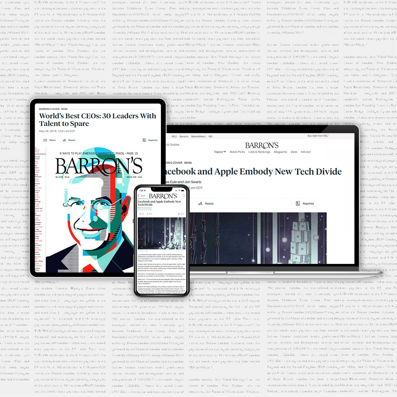 Barron's 1-Year (Digital) Subscription – Digital & Print